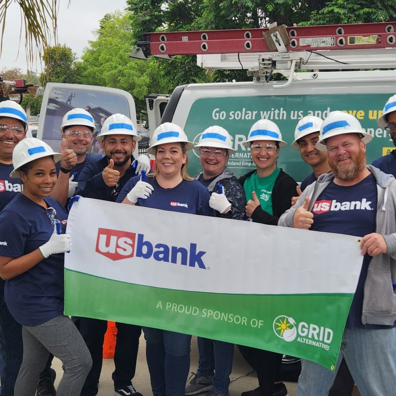 U.S. Bank Team-Building Sponsored Volunteer Workday | GRID Alternatives